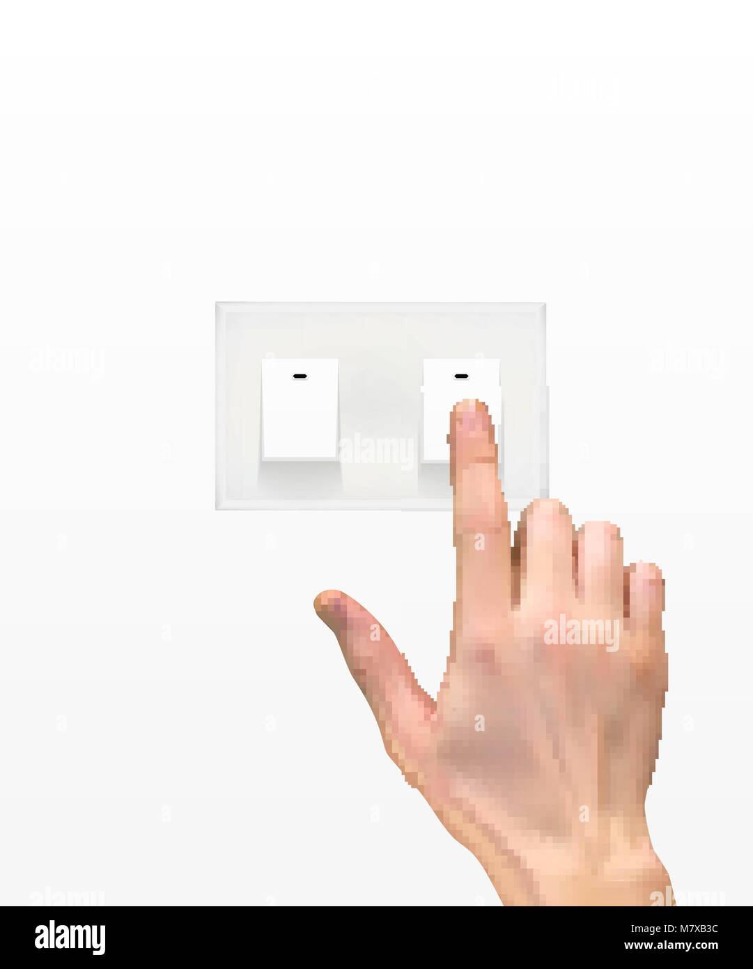 Hand switch Stock Vector Images - Alamy