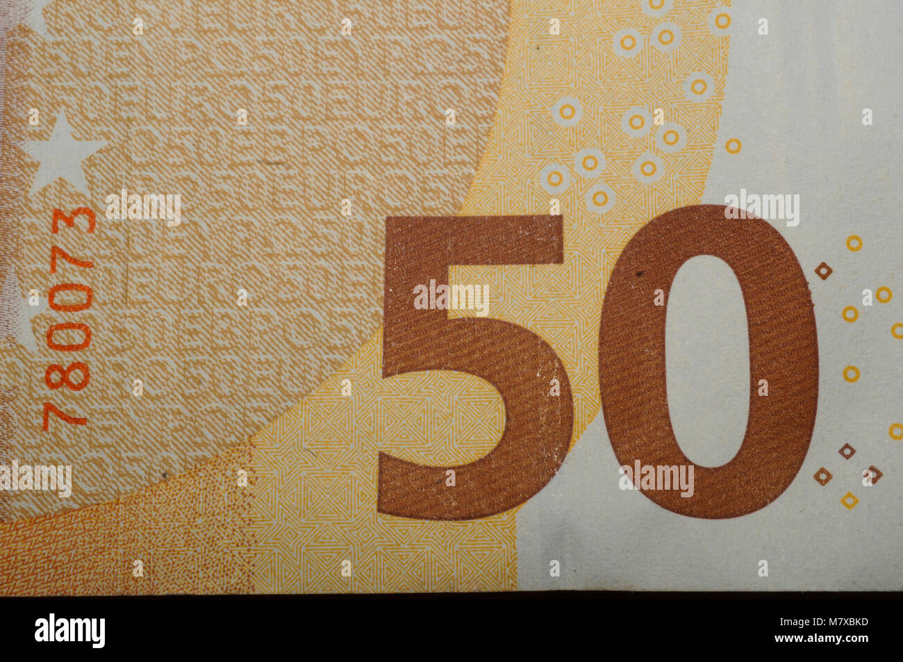 Fifty euro banknote detail, macro shot Stock Photo - Alamy