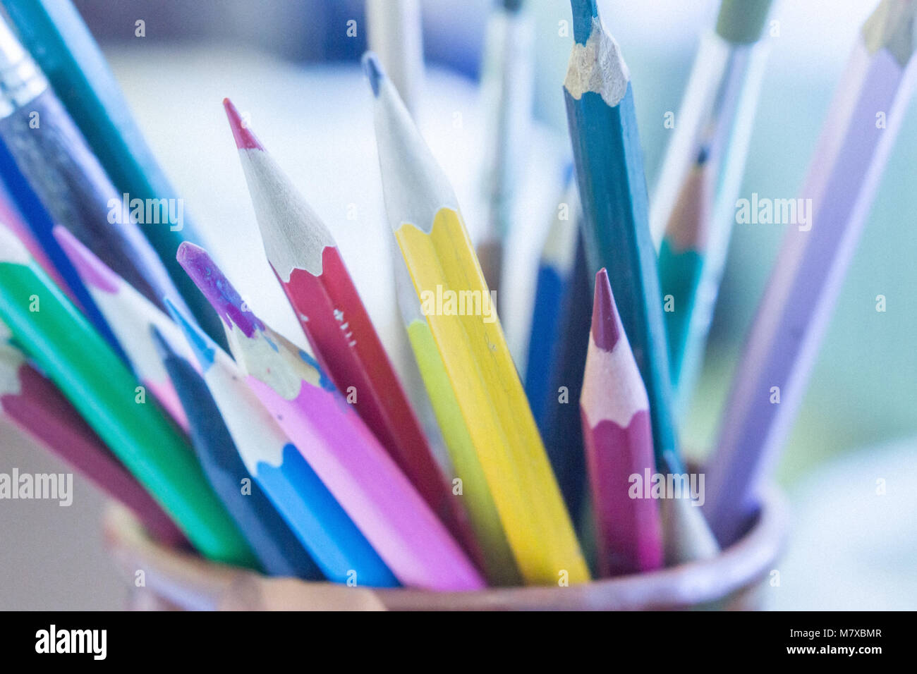 Glass of pencil hi-res stock photography and images - Alamy