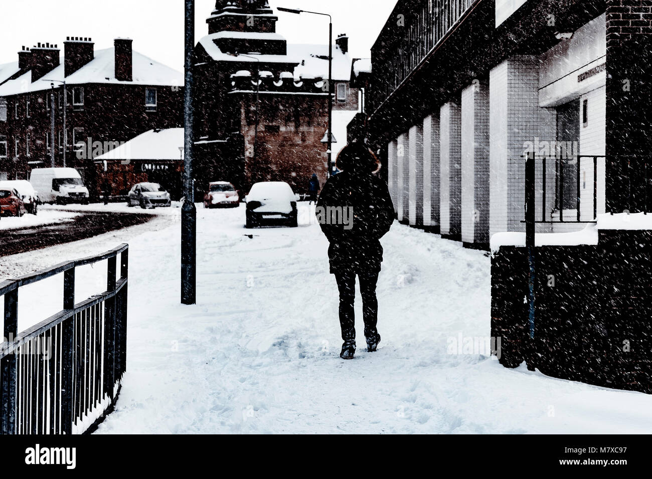 Pollokshaws in the Snow, Glasgow Stock Photo - Alamy