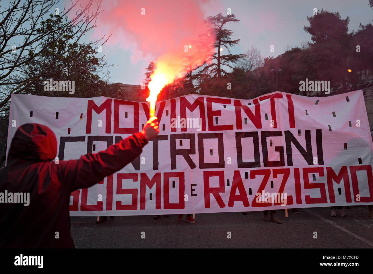 Anti-racist demonstration Featuring: Atmosphere Where: Macerata, Italy ...