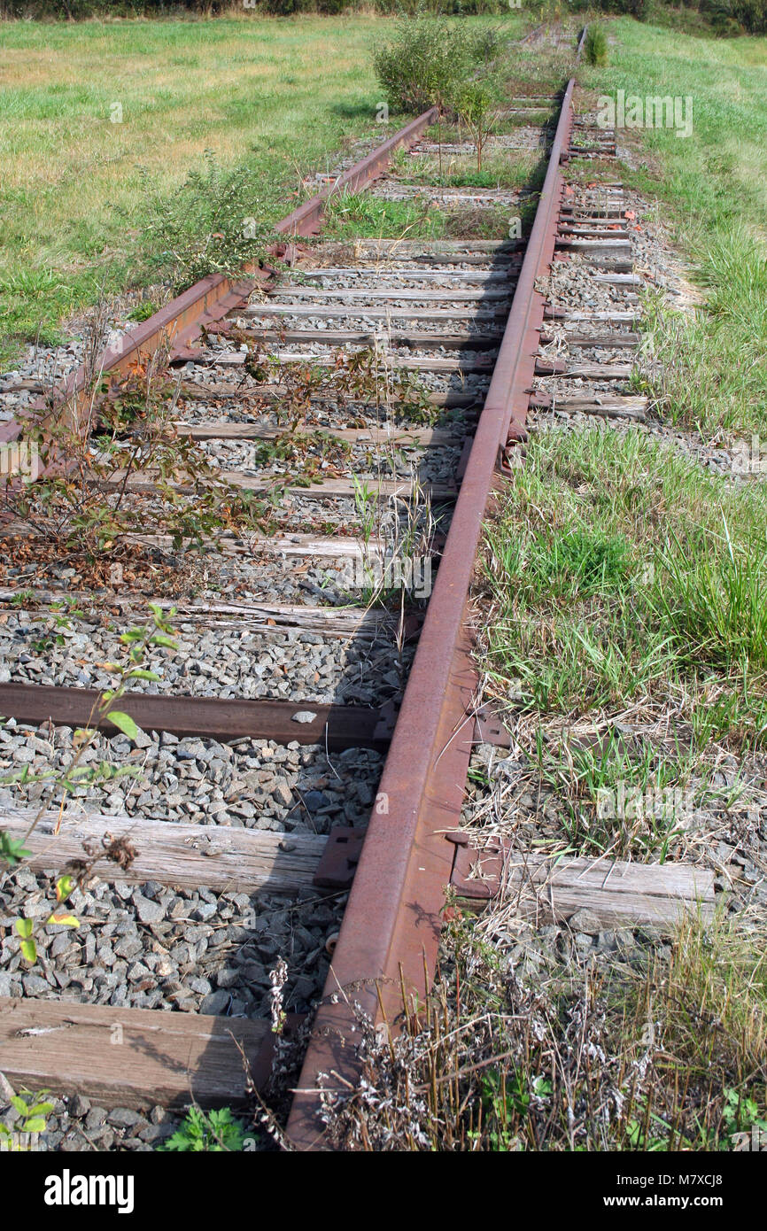 An old set of Abandoned Railroad Tracks Stock Photo - Alamy