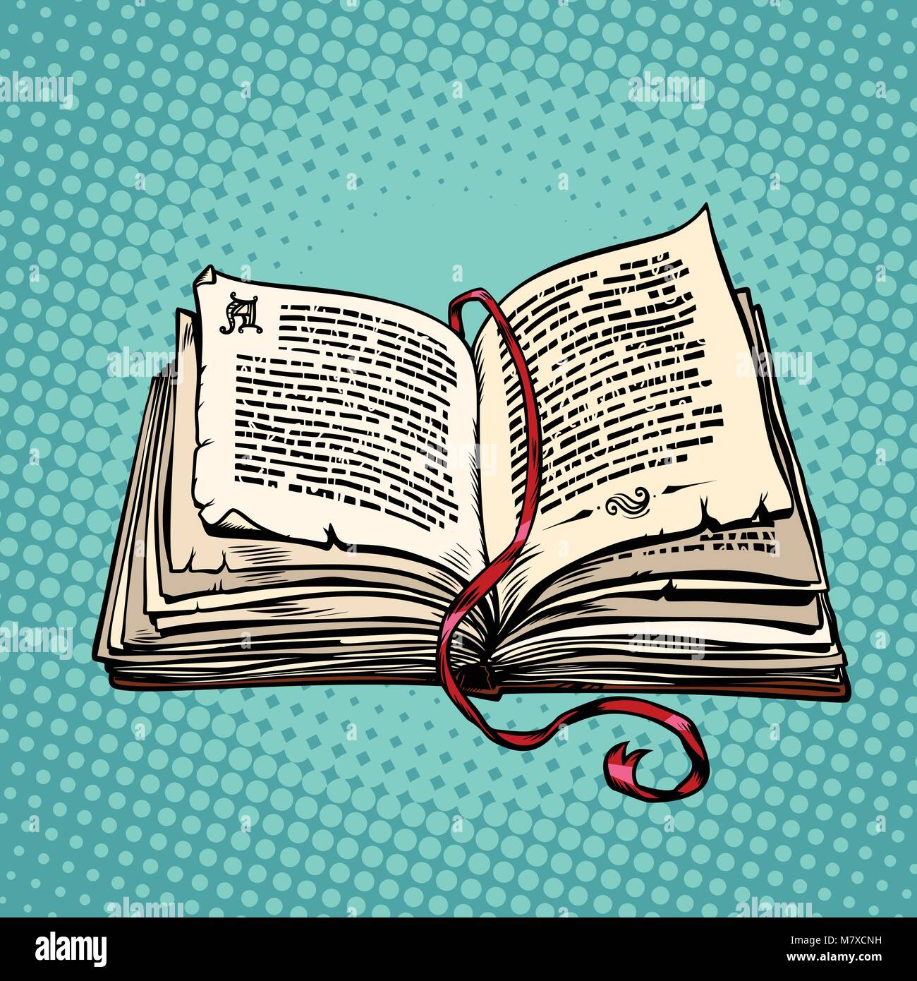 Old text page Stock Vector Images - Alamy