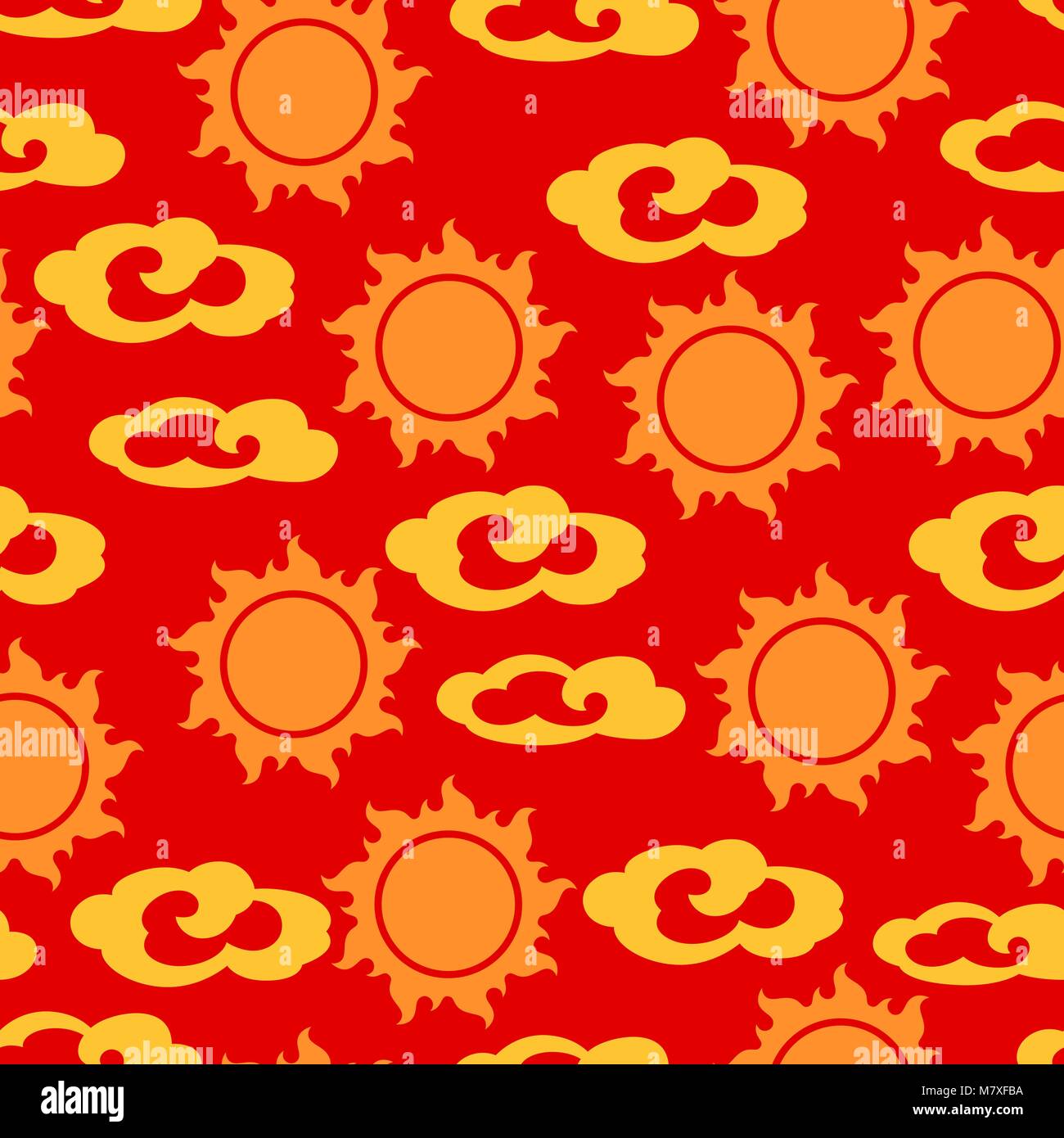 Clouds in sky chinese pattern hi-res stock photography and images - Alamy