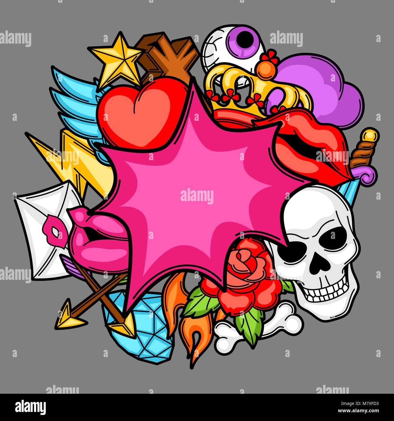 Death cartoon bubble hi-res stock photography and images - Alamy