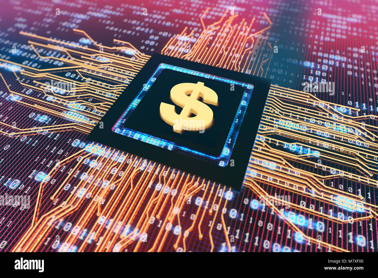 Electronic Technology, Circuit Boards and CPUs, Network Transfer Data ...