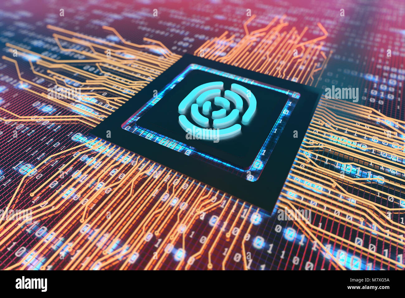 Electronic Technology, Circuit Boards and CPUs, Network Transfer Data ...