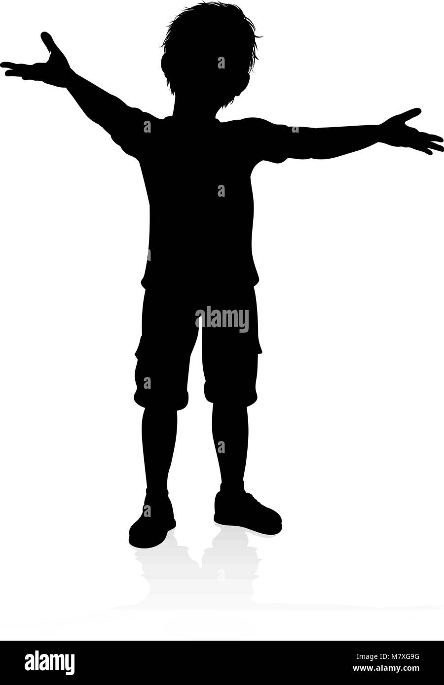 Child Kid Silhouette Stock Vector Image & Art - Alamy