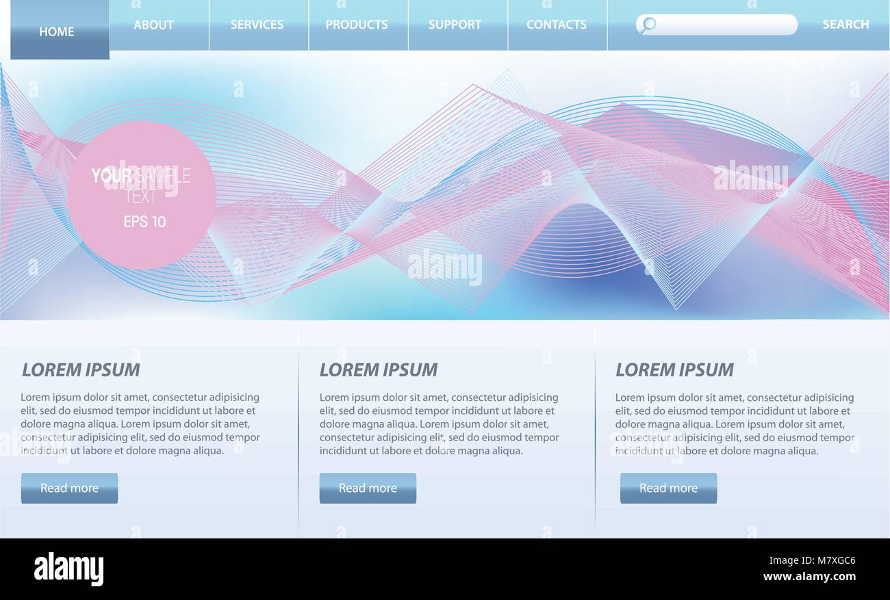 Web Design Website Vector Elements Stock Vector Image & Art - Alamy