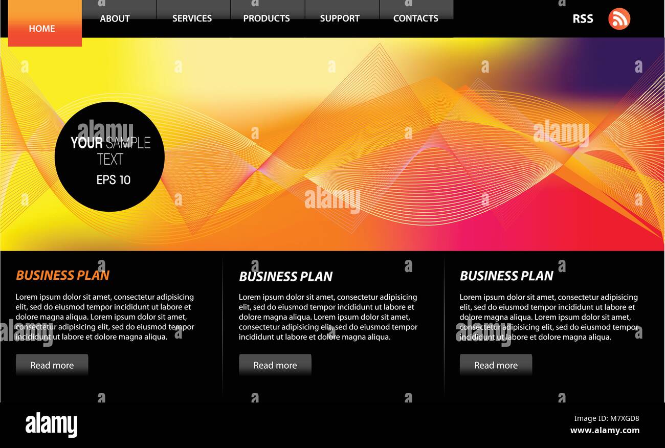 Web Design Website Vector Elements Stock Vector Image & Art - Alamy