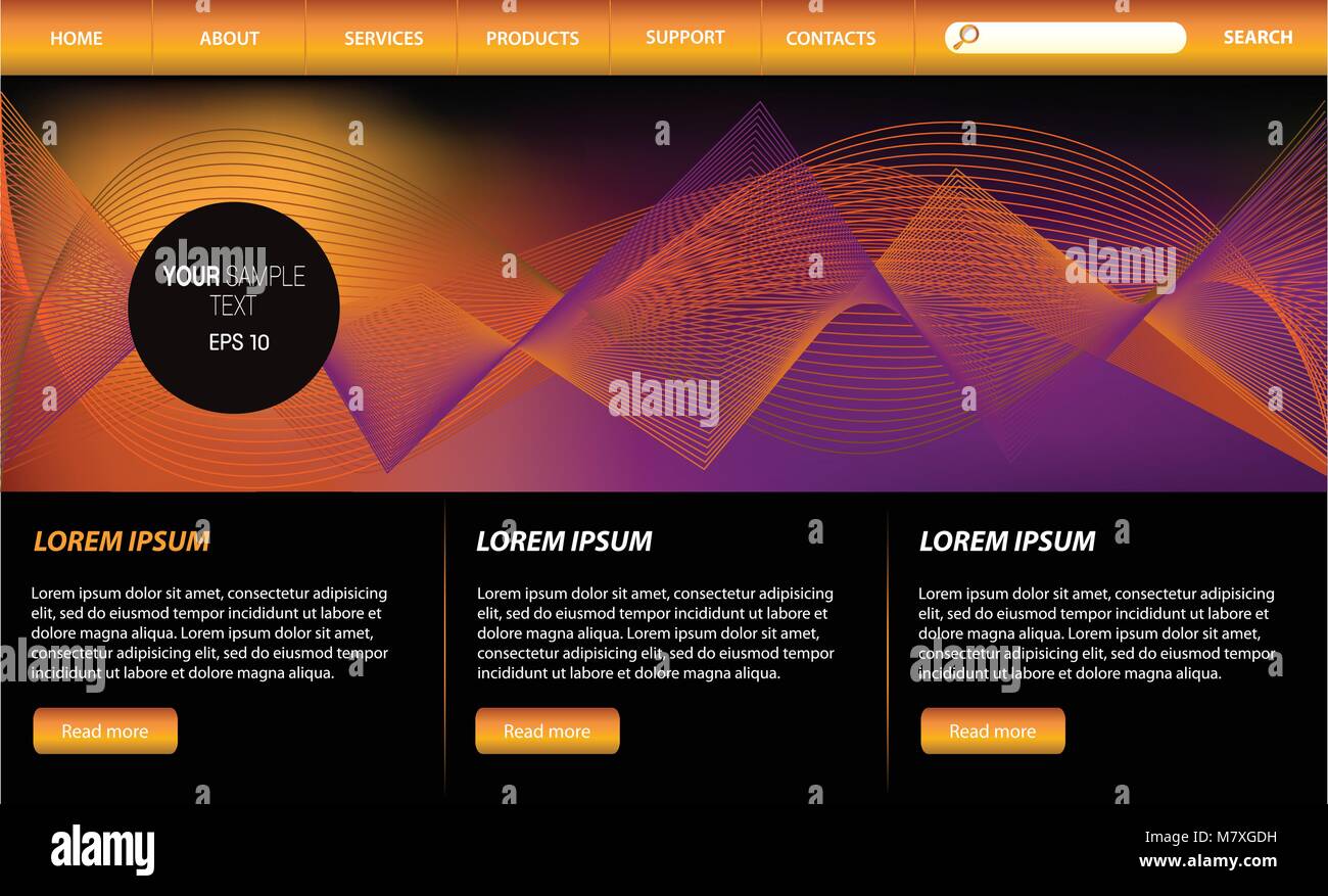 Web Design Website Vector Elements Stock Vector Image & Art - Alamy