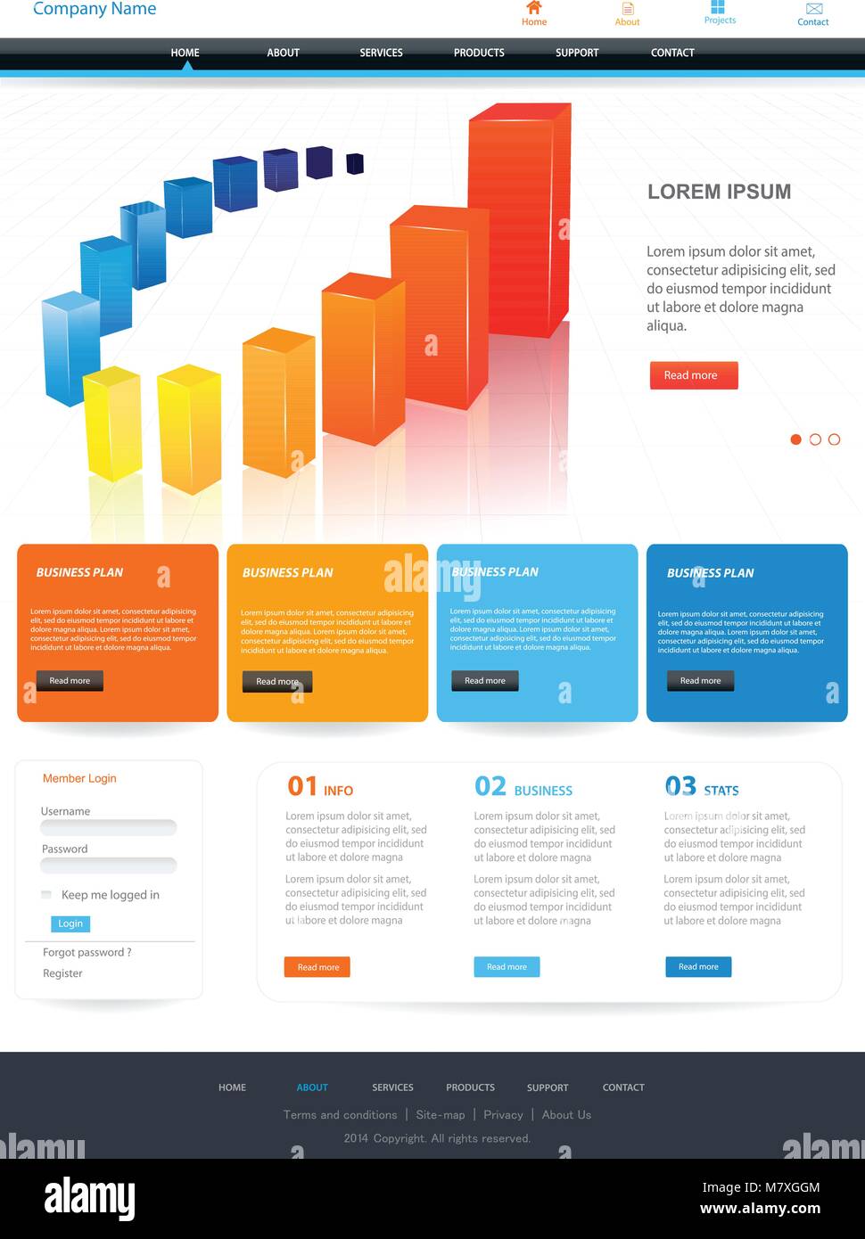 Web Design Website Vector Elements. Responsive Web Design Concept Stock ...