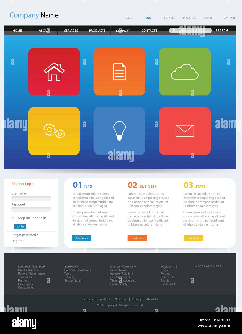 Web Design Website Vector Elements Stock Vector Image & Art - Alamy