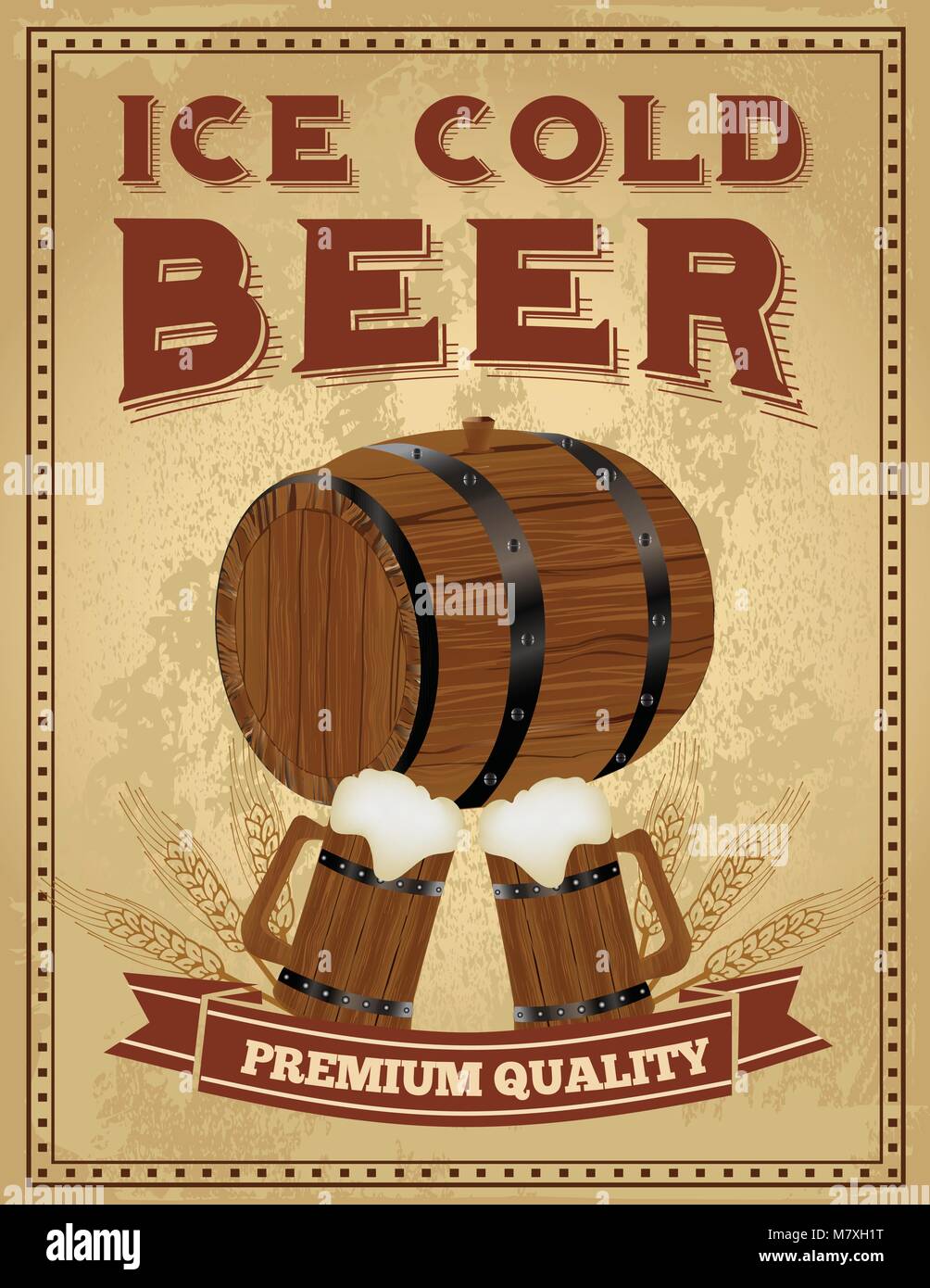 Vintage Asahi Beer Poster Gratuit