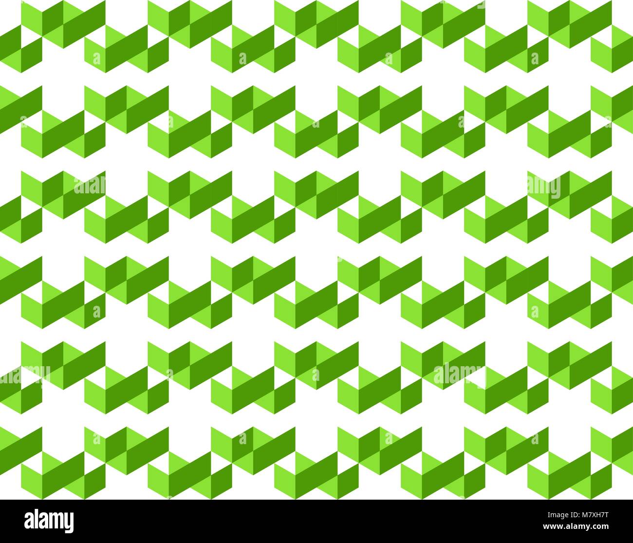 Abstract geometric pattern of green colors isolated on white background ...