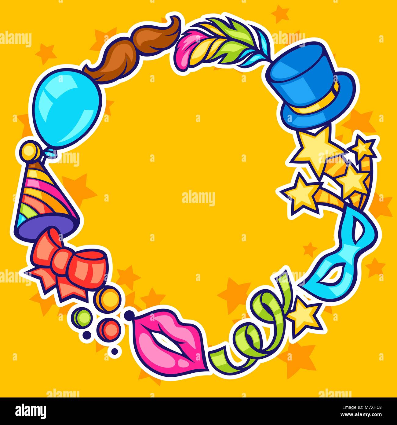 Carnival frame Stock Vector Images - Alamy