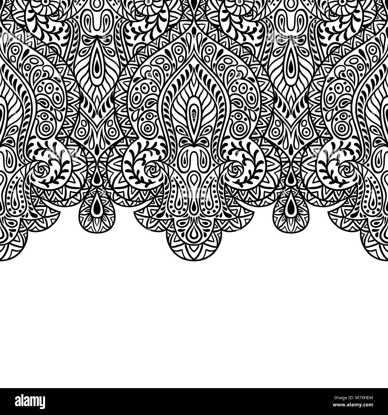 Indian traditional embroidery Stock Vector Images - Alamy