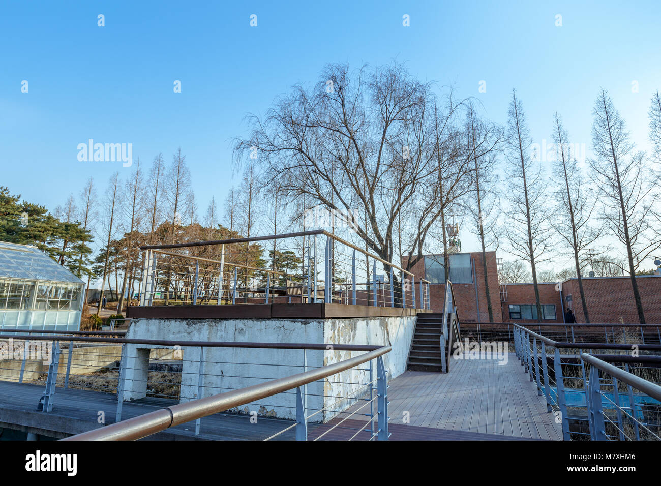 View of the Seonyudo Park in Seoul, South Korea. The park used to be a ...