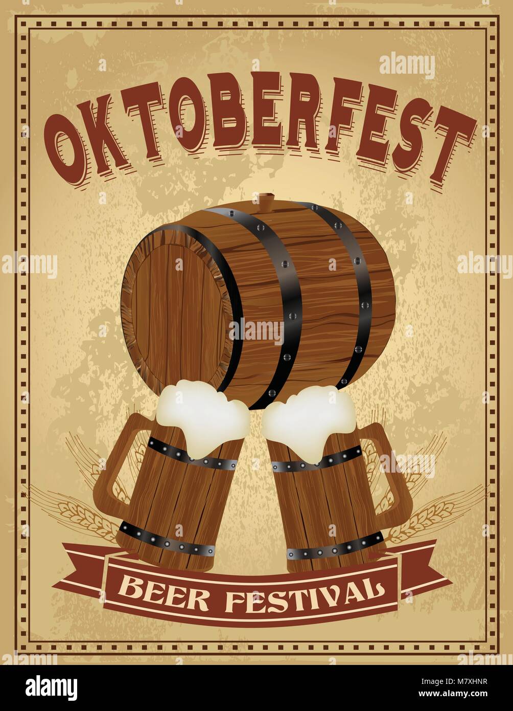 Vintage Oktoberfest Poster