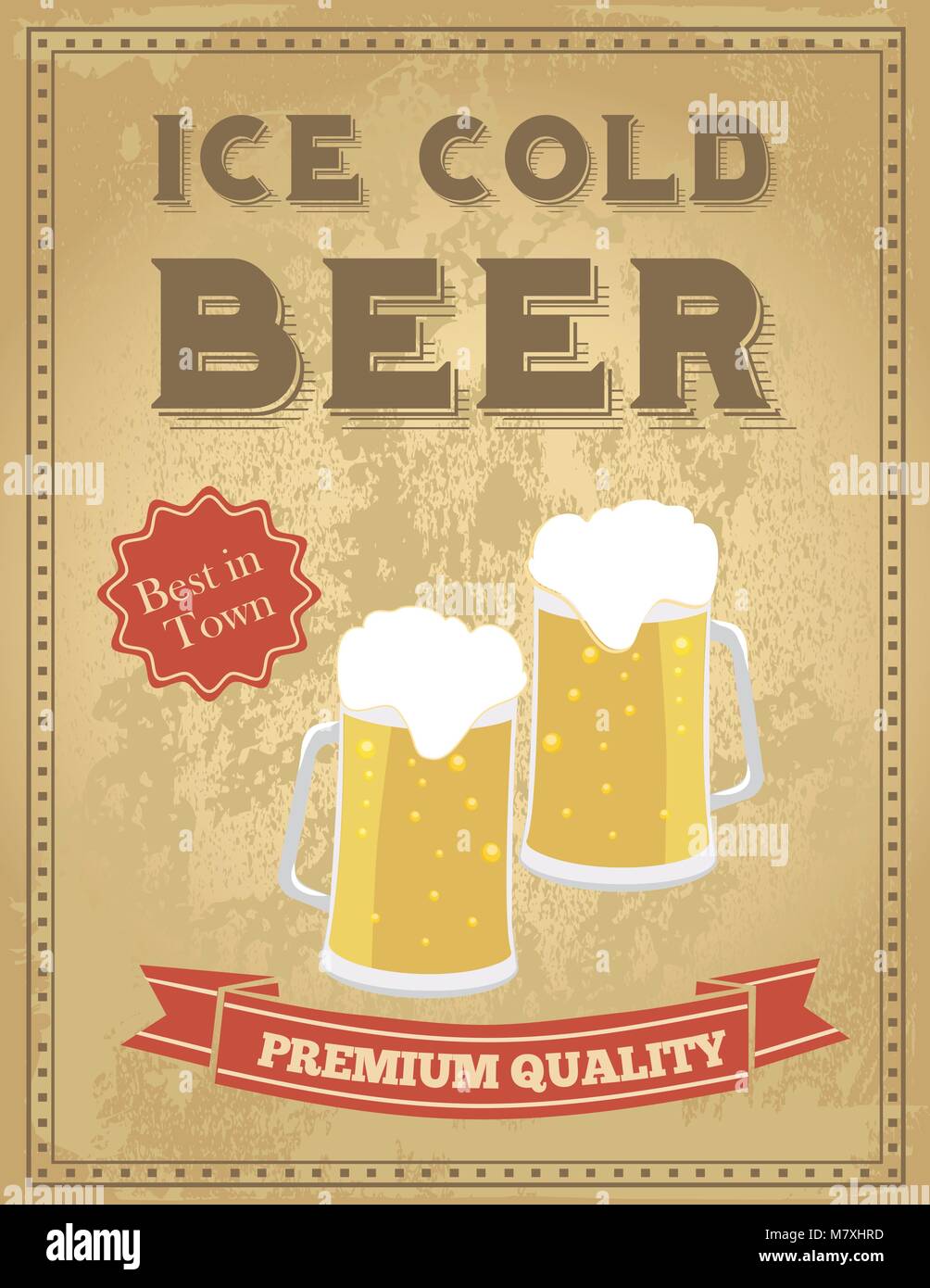 Old beer posters hi-res stock photography and images - Alamy