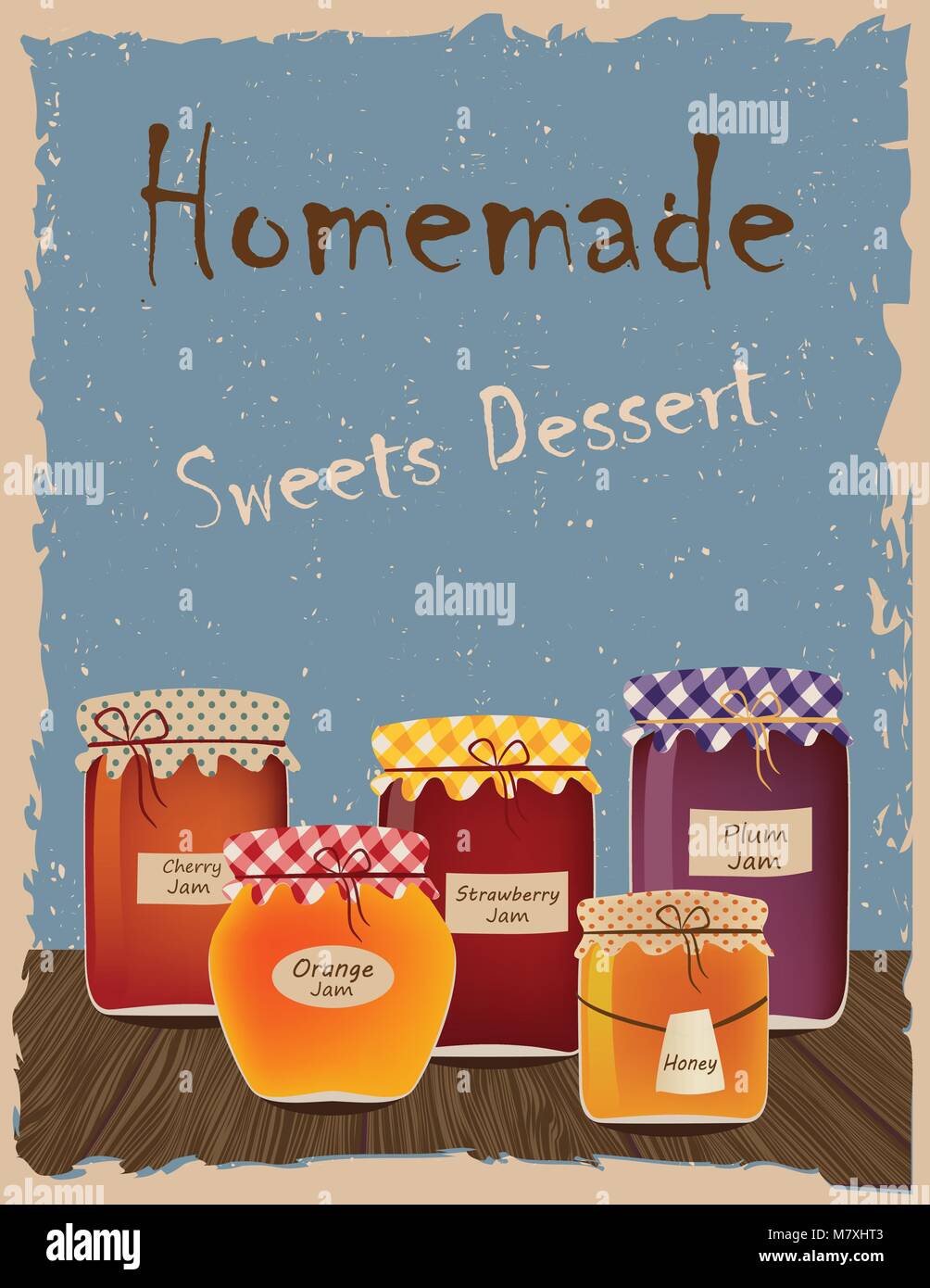 Made homemade Stock Vector Images - Alamy