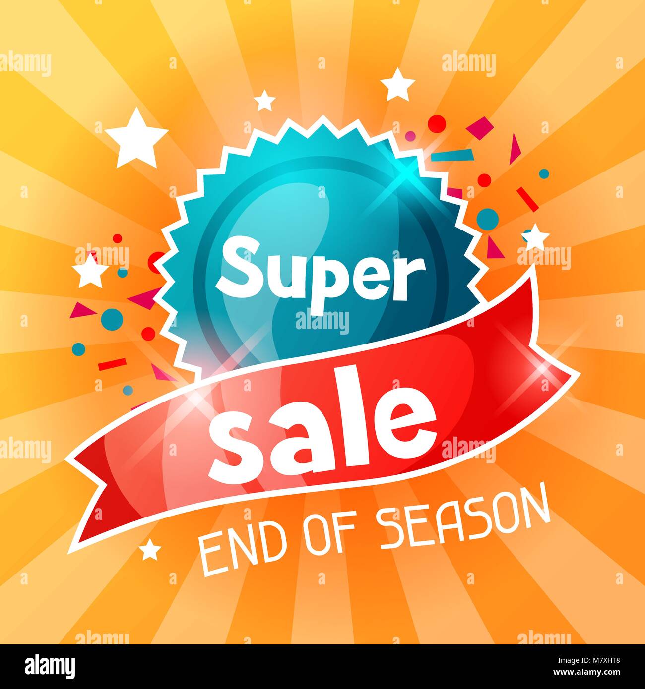 Super sale banner. Advertising flyer for commerce, discount and special ...