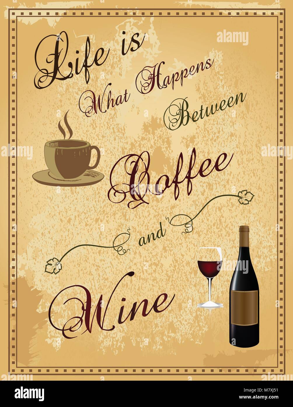 Retro Typographic Poster on old paper Stock Vector Image & Art - Alamy