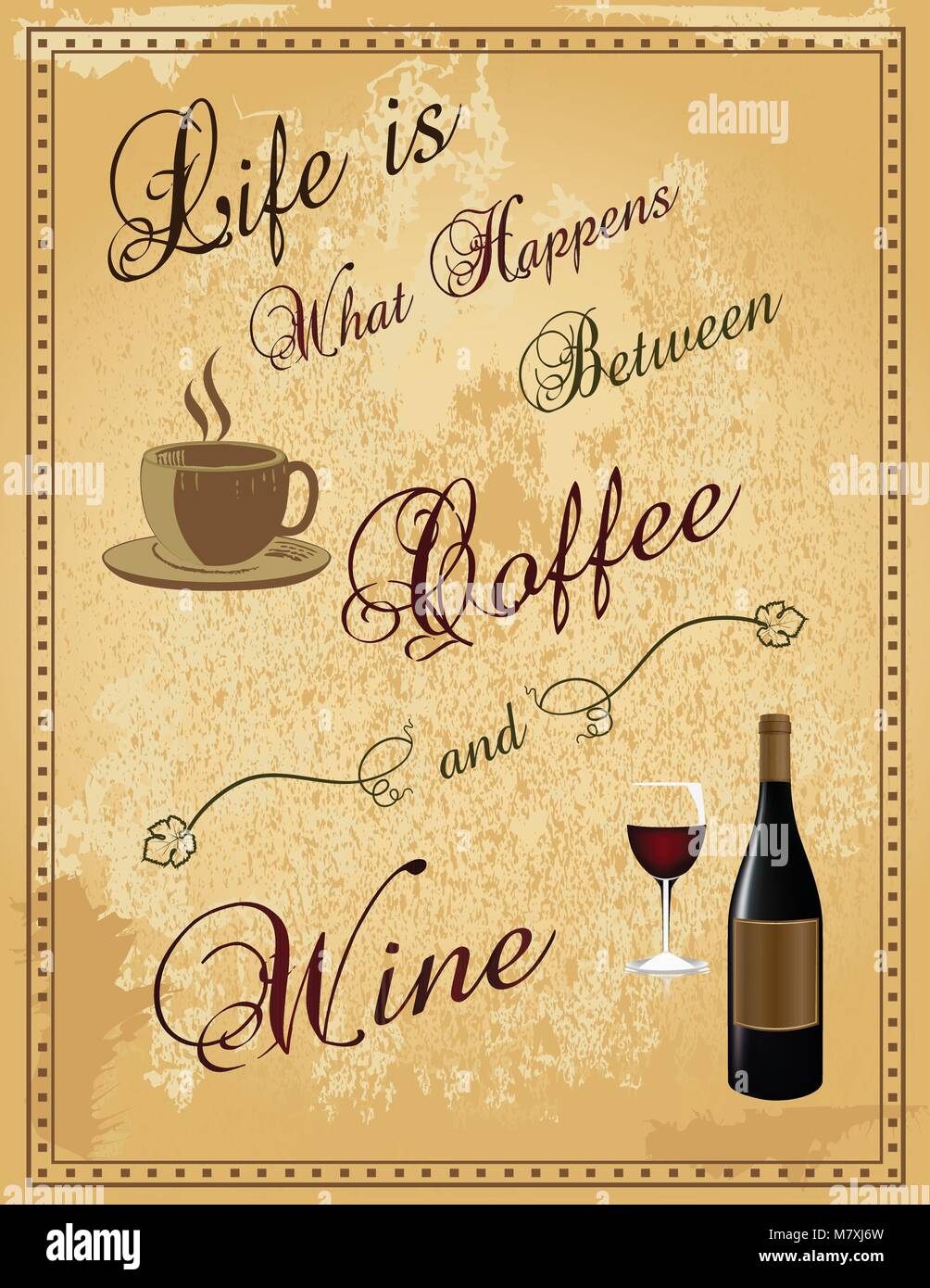 Retro Typographic Poster on old paper Stock Vector Image & Art - Alamy