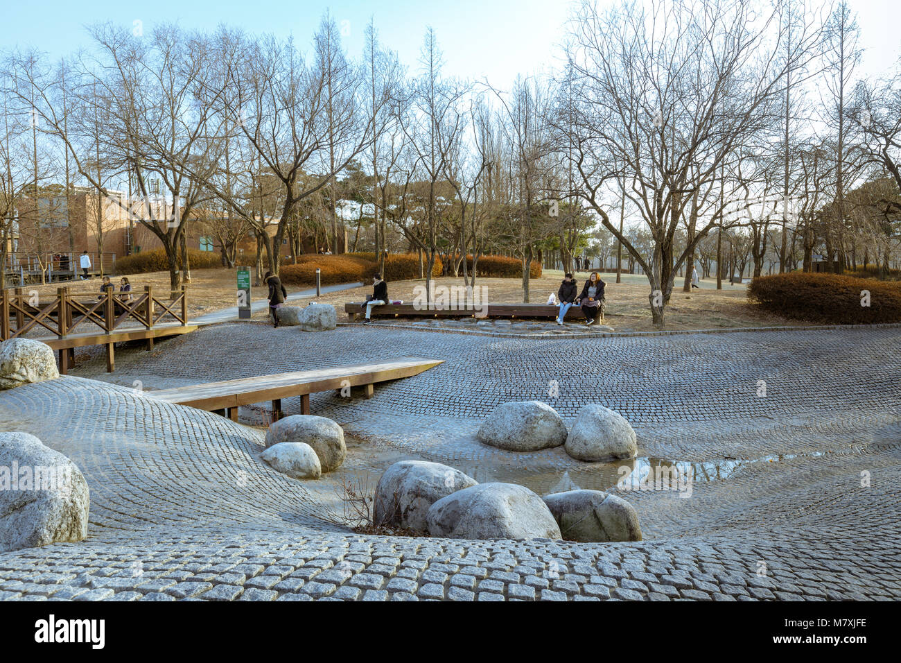 Seoul, South Korea - March 3, 2018 : View of the Seonyudo Park in Seoul ...