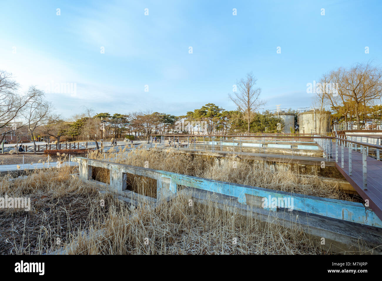 View of the Seonyudo Park in Seoul, South Korea. The park used to be a ...