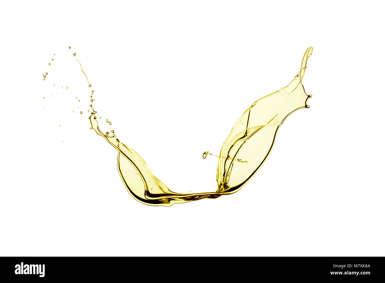 olive oil splashing isolated on white background Stock Photo - Alamy
