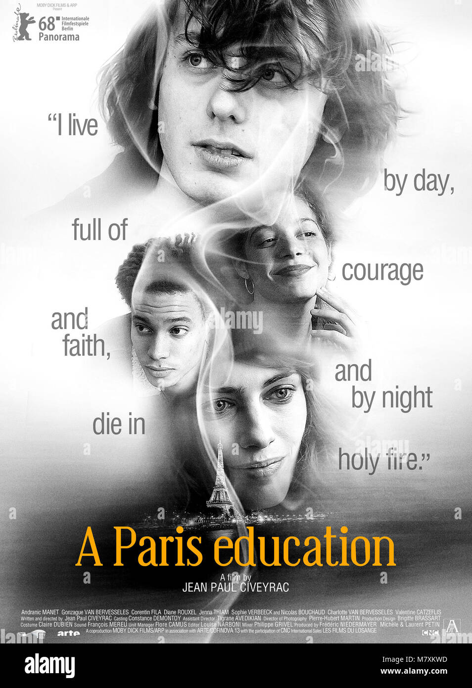 A PARIS EDUCATION, (aka MES PROVINCIALES), poster, from top: Andranic ...