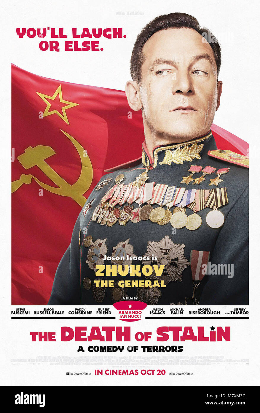 THE DEATH OF STALIN, British character poster, Jason Isaacs as Field ...