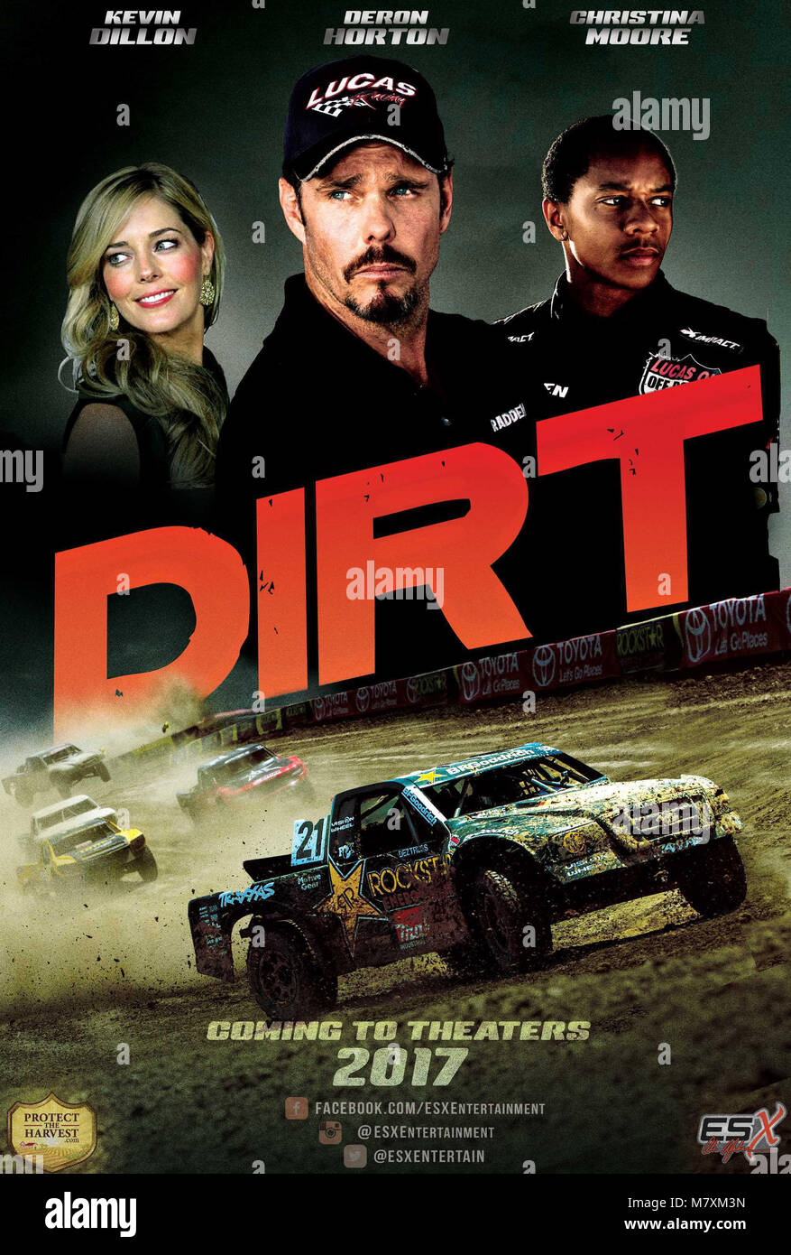 DIRT, US advance poster, from left: Christina Moore, Kevin Dillon ...