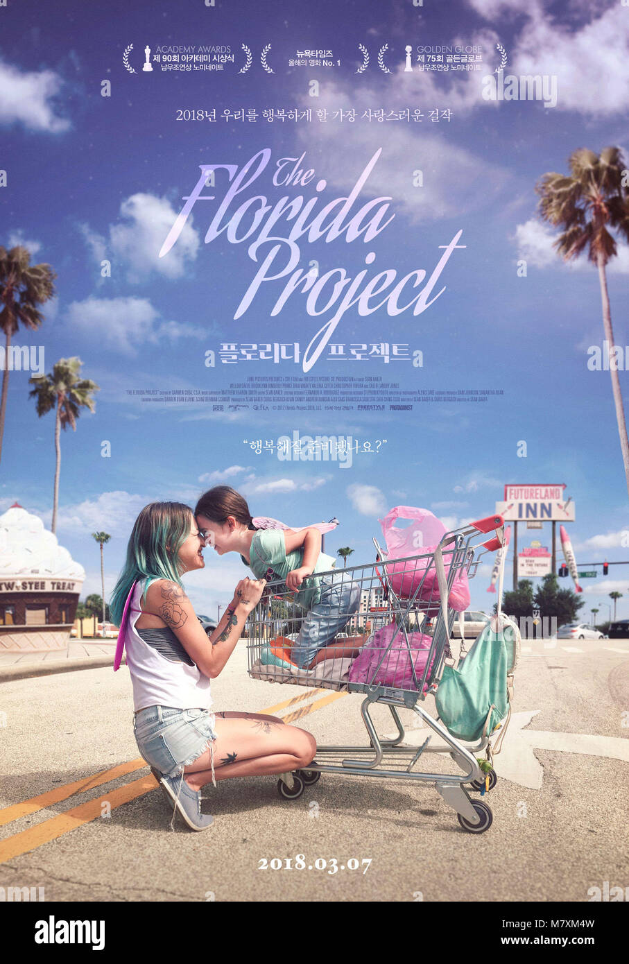 THE FLORIDA PROJECT, South Korean poster, from left: Bria Vinaite ...