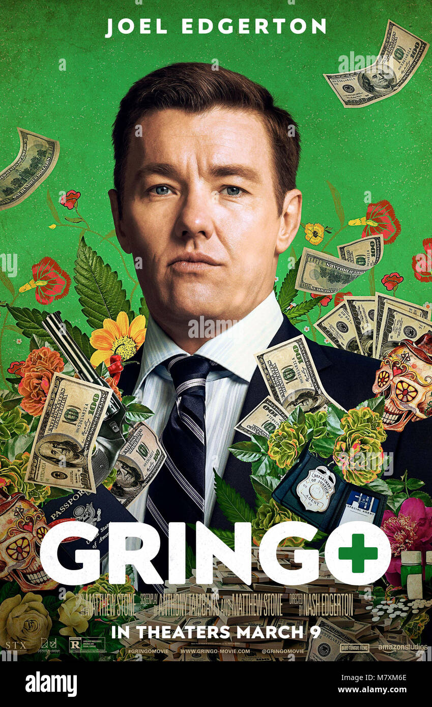 GRINGO, US character poster, Joel Edgerton, 2018. STX Entertainment ...