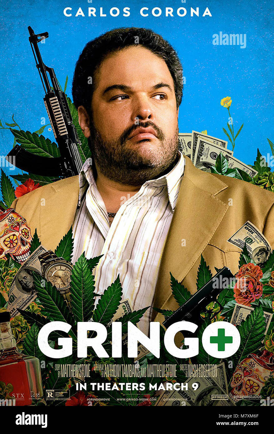 GRINGO, US character poster, Carlos Corona, 2018. STX Entertainment ...