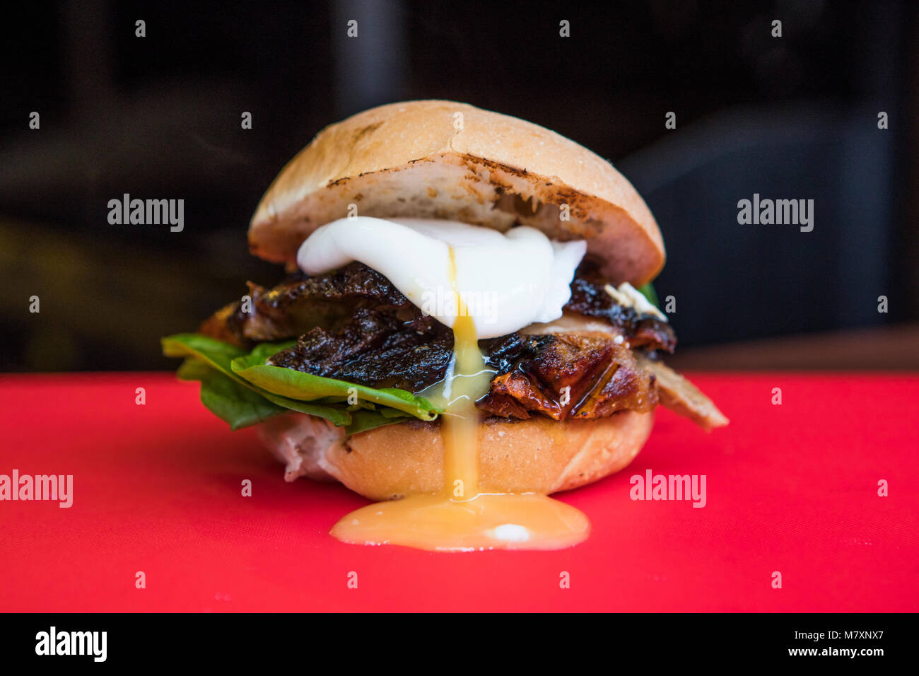 Full English breakfast bap Stock Photo - Alamy
