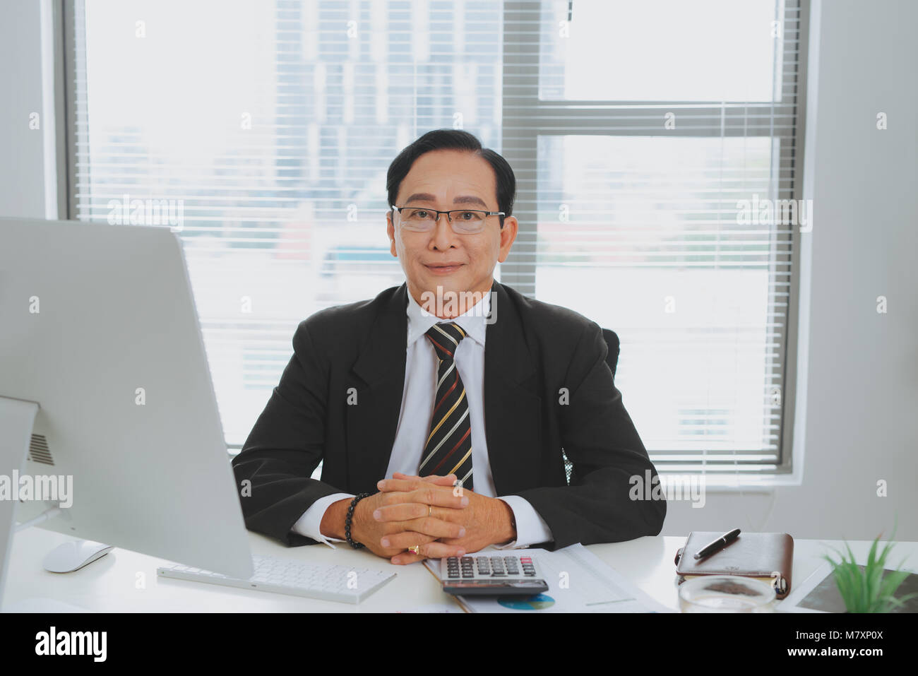 Confident senior business leader hi-res stock photography and images ...