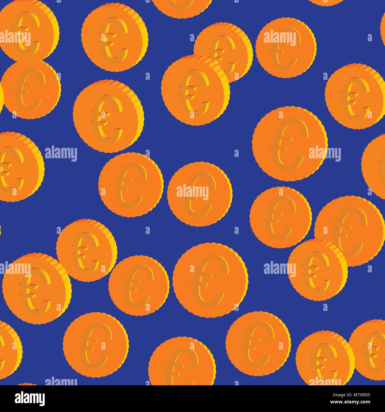Coins with Euro Symbols Seamless Pattern Stock Vector Image & Art - Alamy
