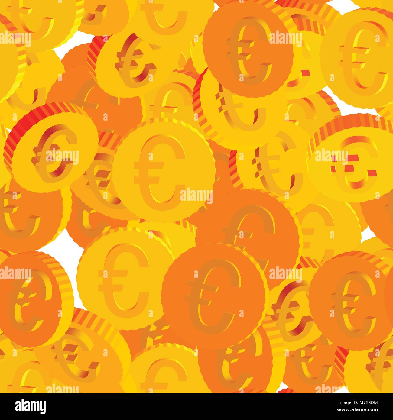 Coins with Euro Symbols Seamless Pattern Stock Vector Image & Art - Alamy