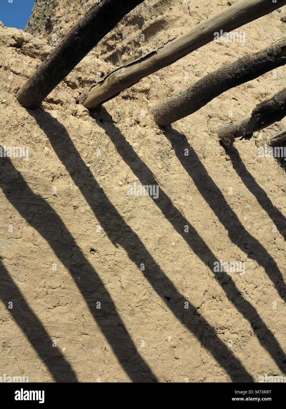 Houses and palaces made of adobe and earth in Diriyya / Diriyah, the ...