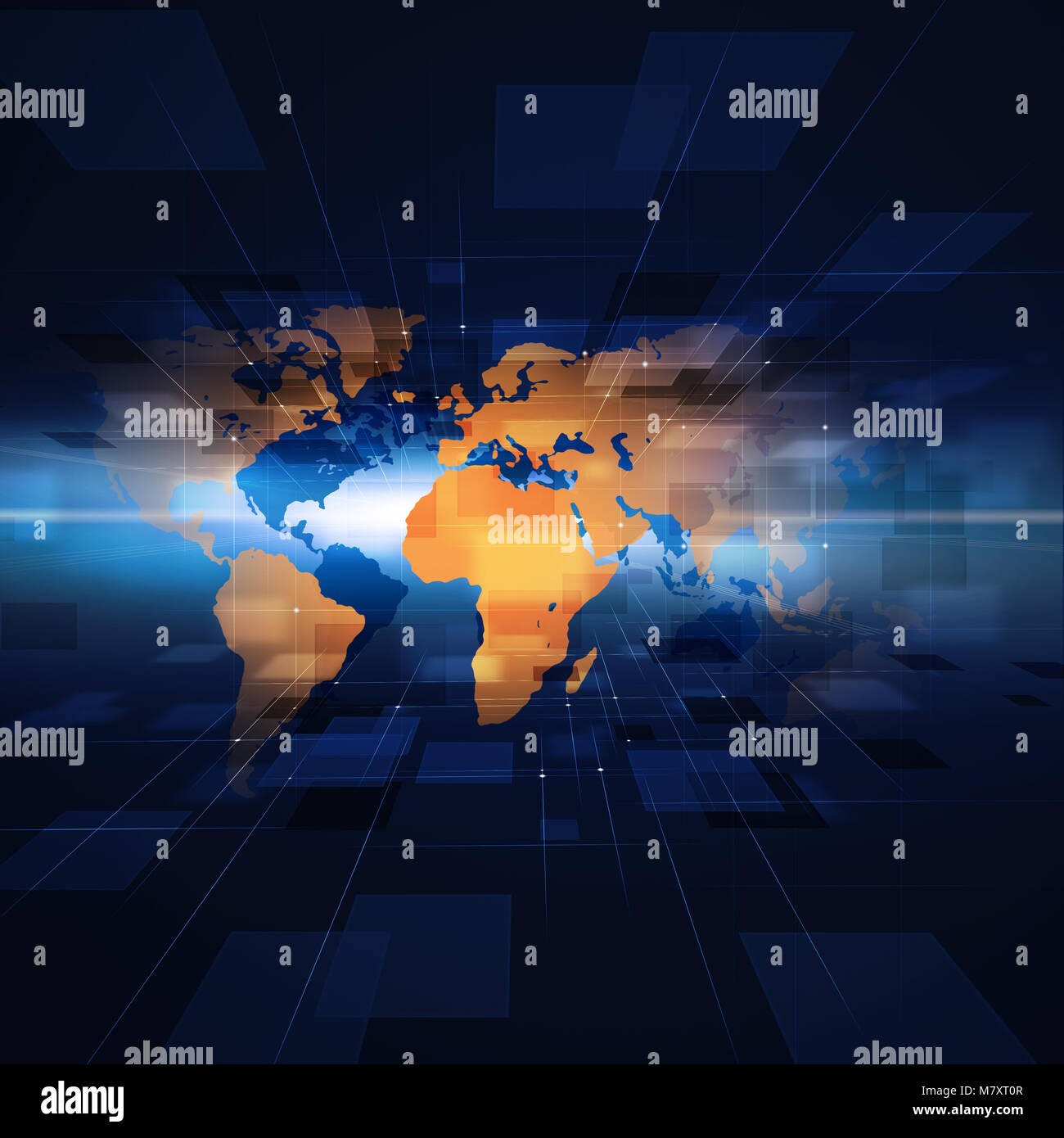 abstract technology concept interface communication business background ...