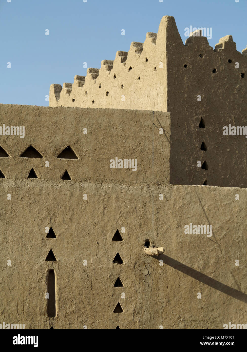 Houses and palaces made of adobe and earth in Diriyya / Diriyah, the ...