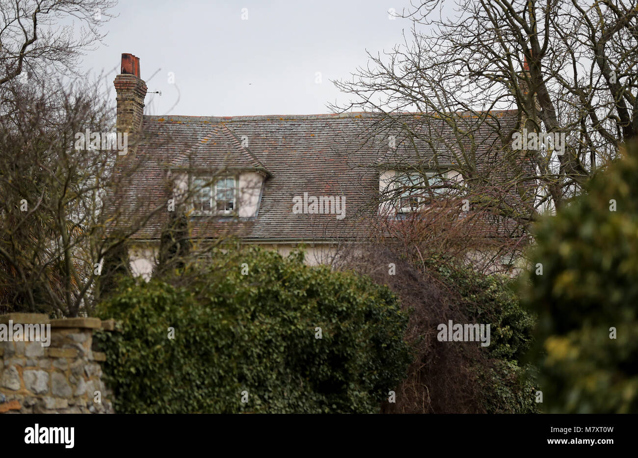 A view of the home of musician Jools Holland at Cooling Castle in ...
