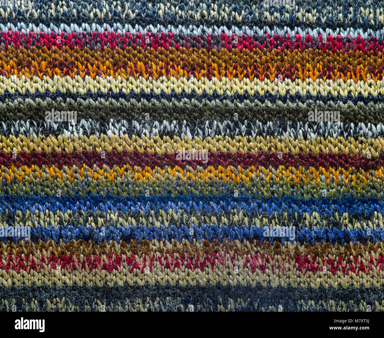 Colorful Knit Fabric Texture. Blank Background of Knitted Sweater Cloth ...