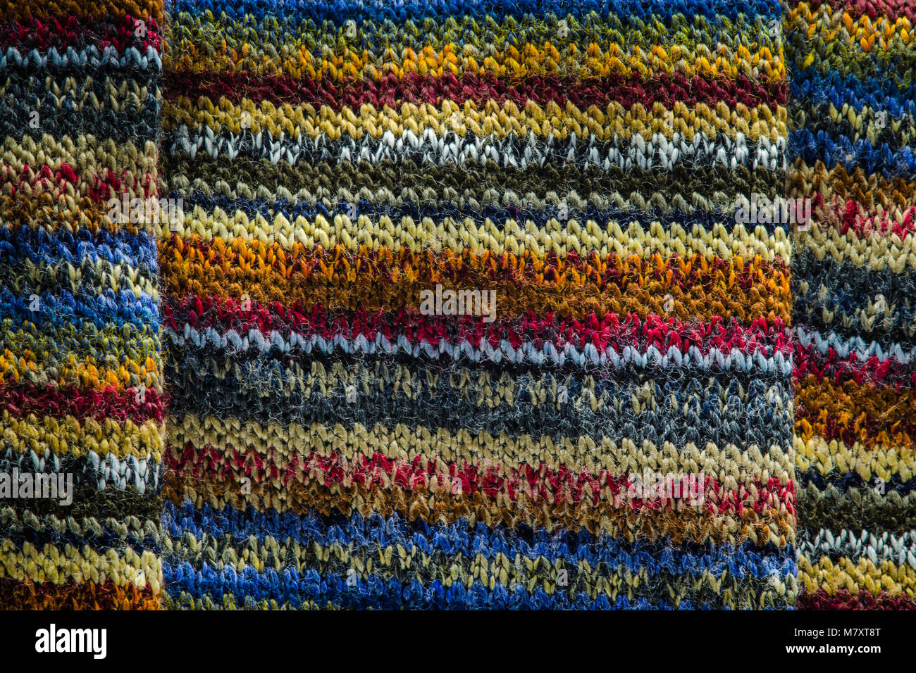 Colorful Knit Fabric Texture. Blank Background of Knitted Sweater Cloth ...