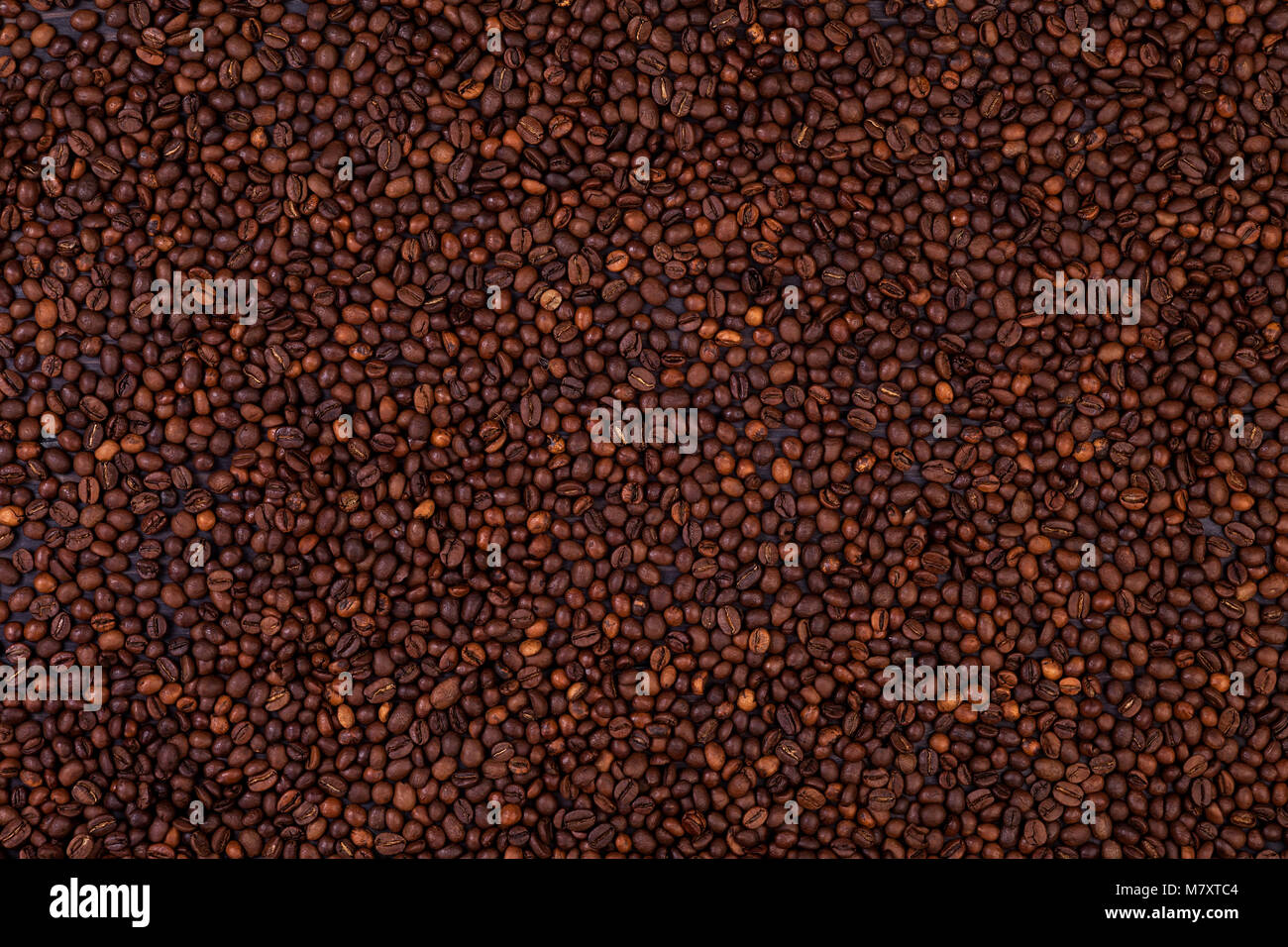 Coffee beans background, coffee texture, top view, copy space Stock ...