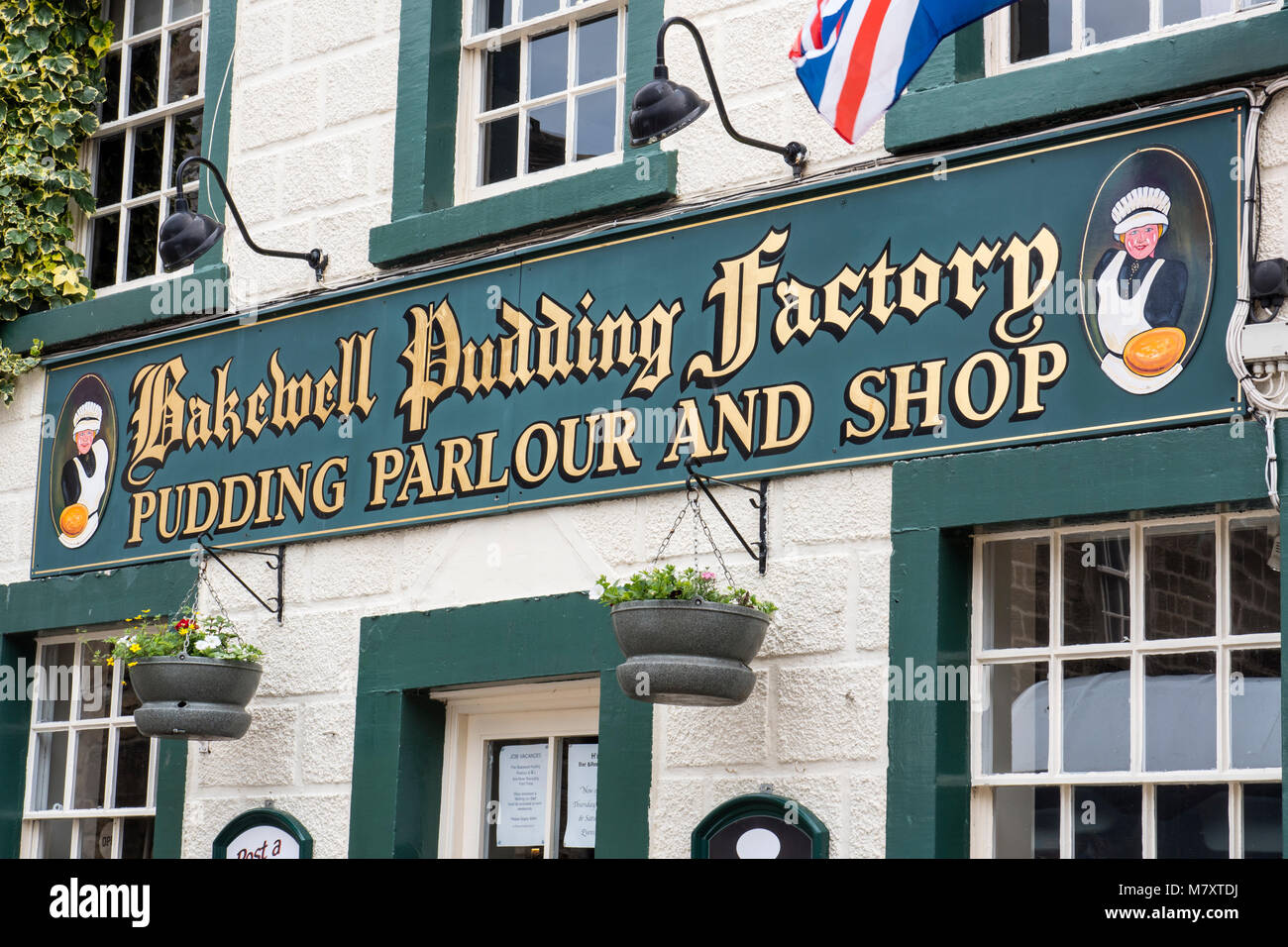 Bakewell Pudding Factory Bakewell Derbyshire England Stock Photo - Alamy