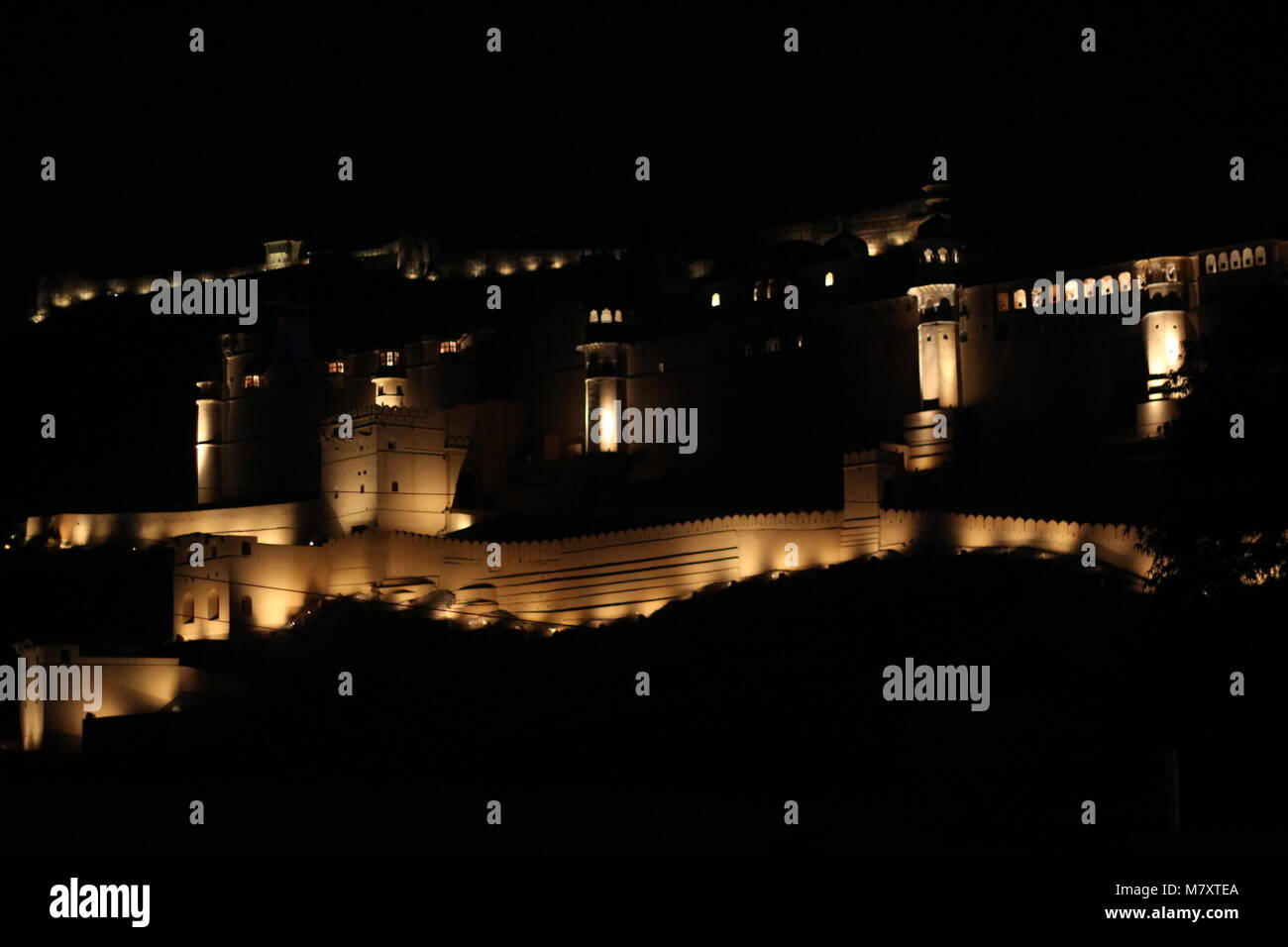 Amber fort night india hi-res stock photography and images - Alamy